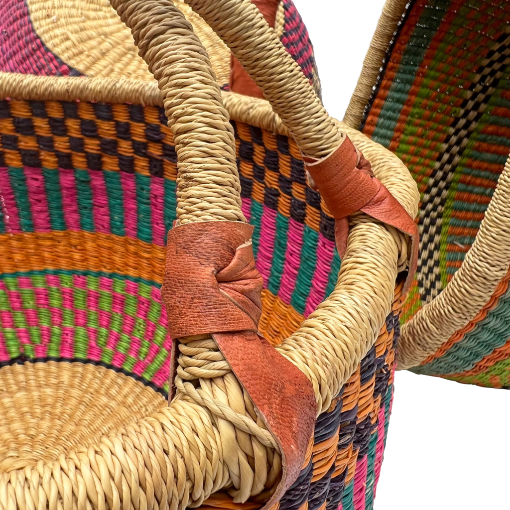 Deluxe Round Colorful African Baskets (3 sizes) – Africa Heartwood ...